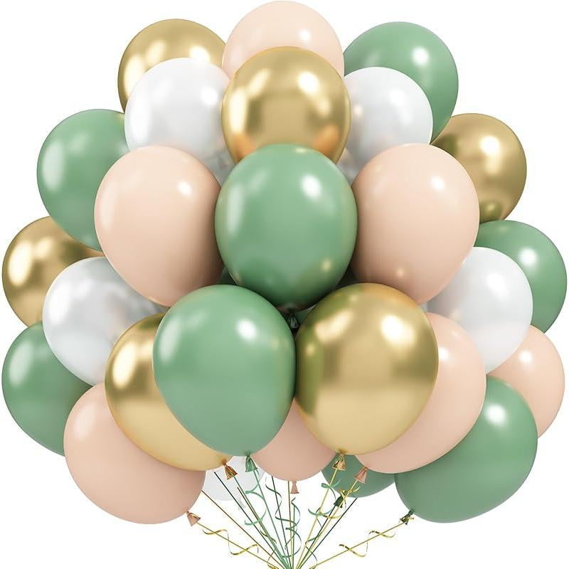 Blue Balloon Set, Metallic Balloons Pearl Macaron Baby Blue Balloon ...