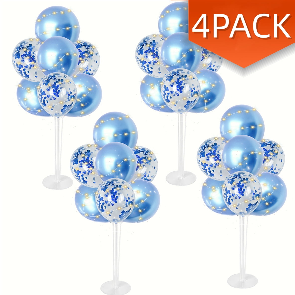 Walmart Blue Balloon Stand Centerpiece Kit for Baby Shower, Birthday ...
