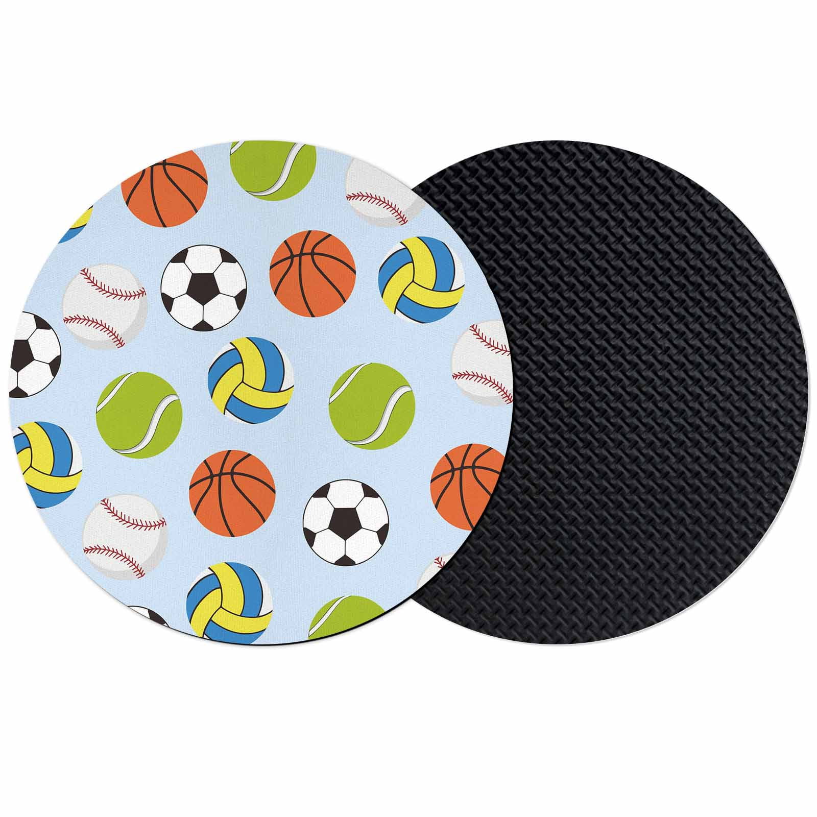 Blue Balls Coasters Set of 2, Absorbent Coasters for Drinks, Baseball ...