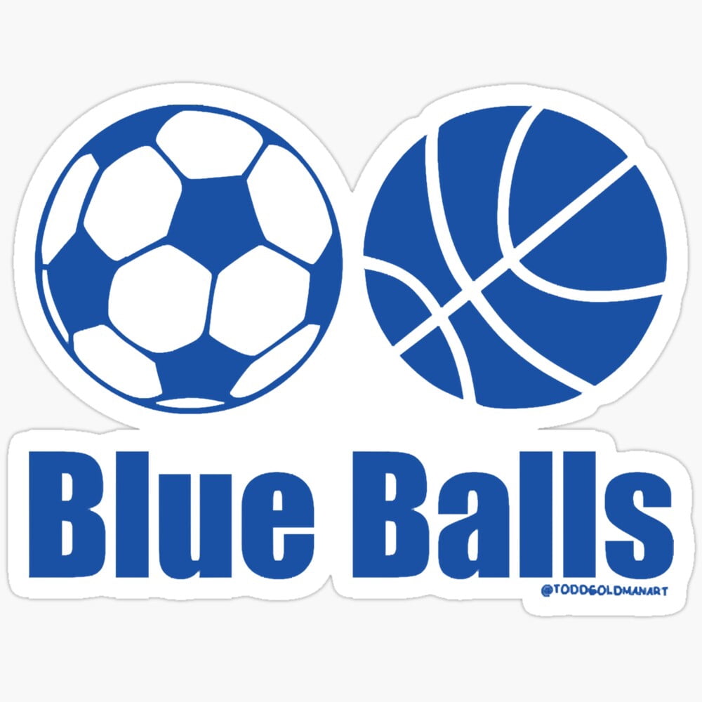 Blue Balls Sticker Baseball Sticker, Football Sticker, Basketball ...