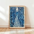Blue Bamboo Forest Poster Japanese Garden Print Botanical Wall Art ...