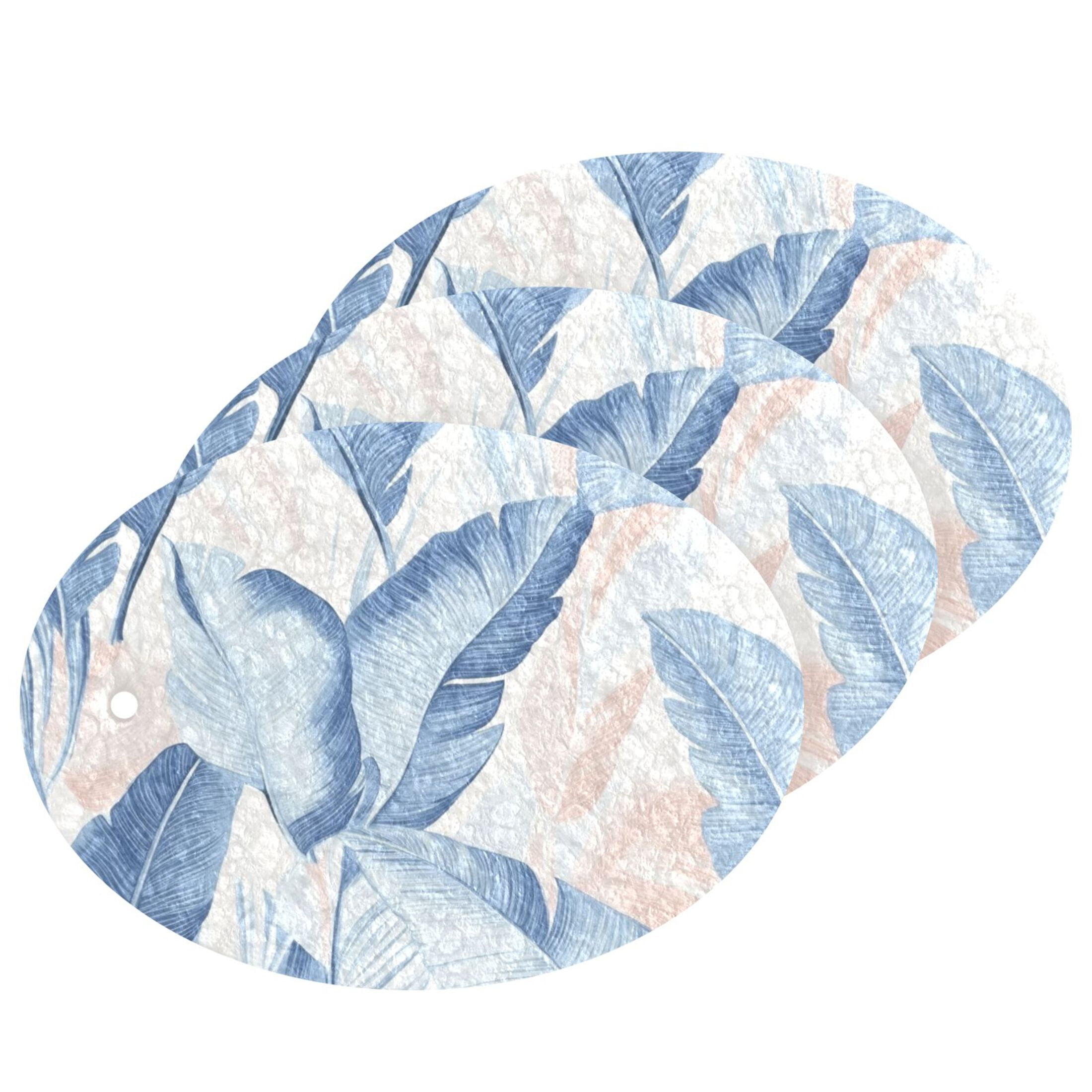 Blue Banana Leaves Scrub Sponges for Cleaning Kitchen and Household ...