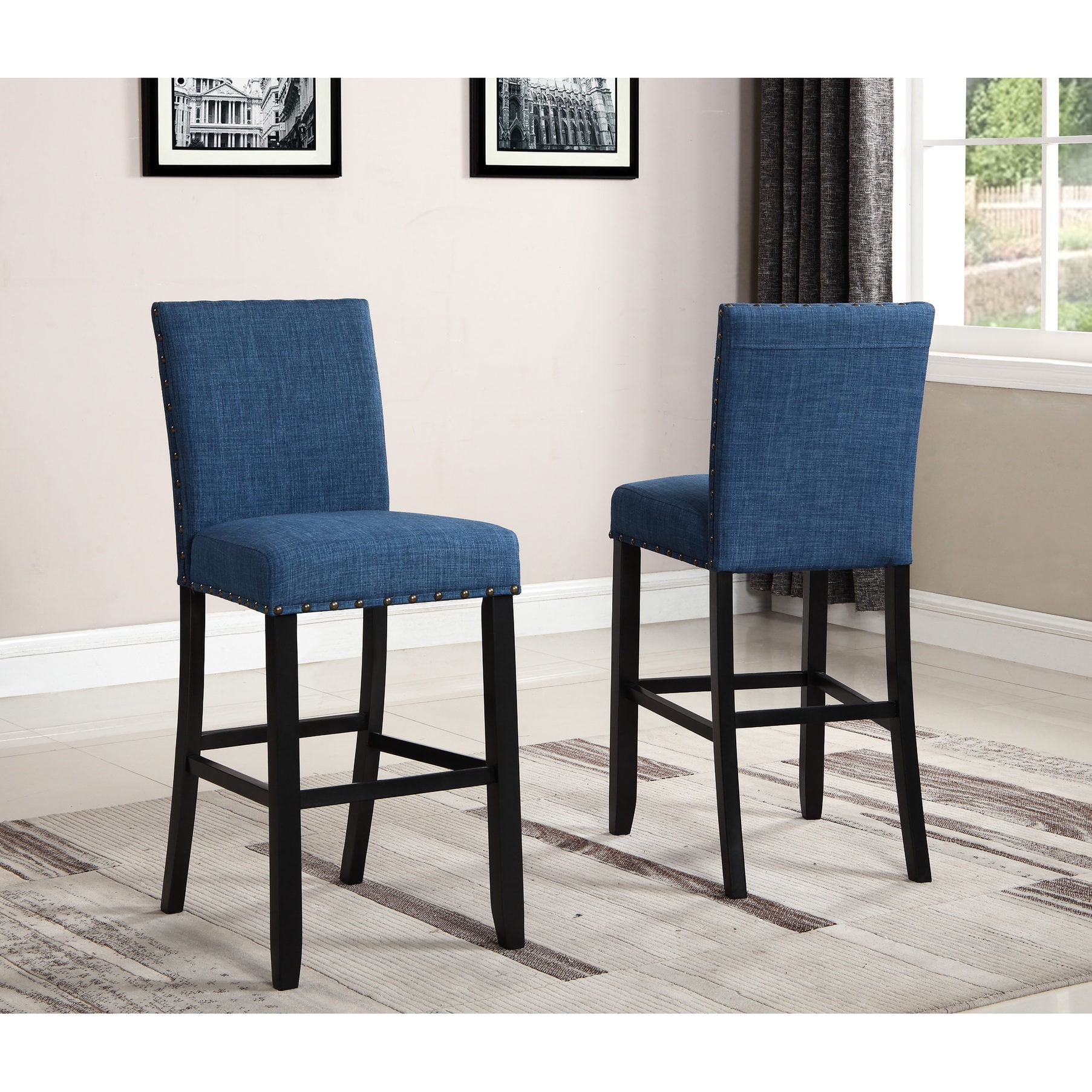 Blue Bar Stools + Sturdy Structure - Rooftop Bar, Great View Enjoyment ...