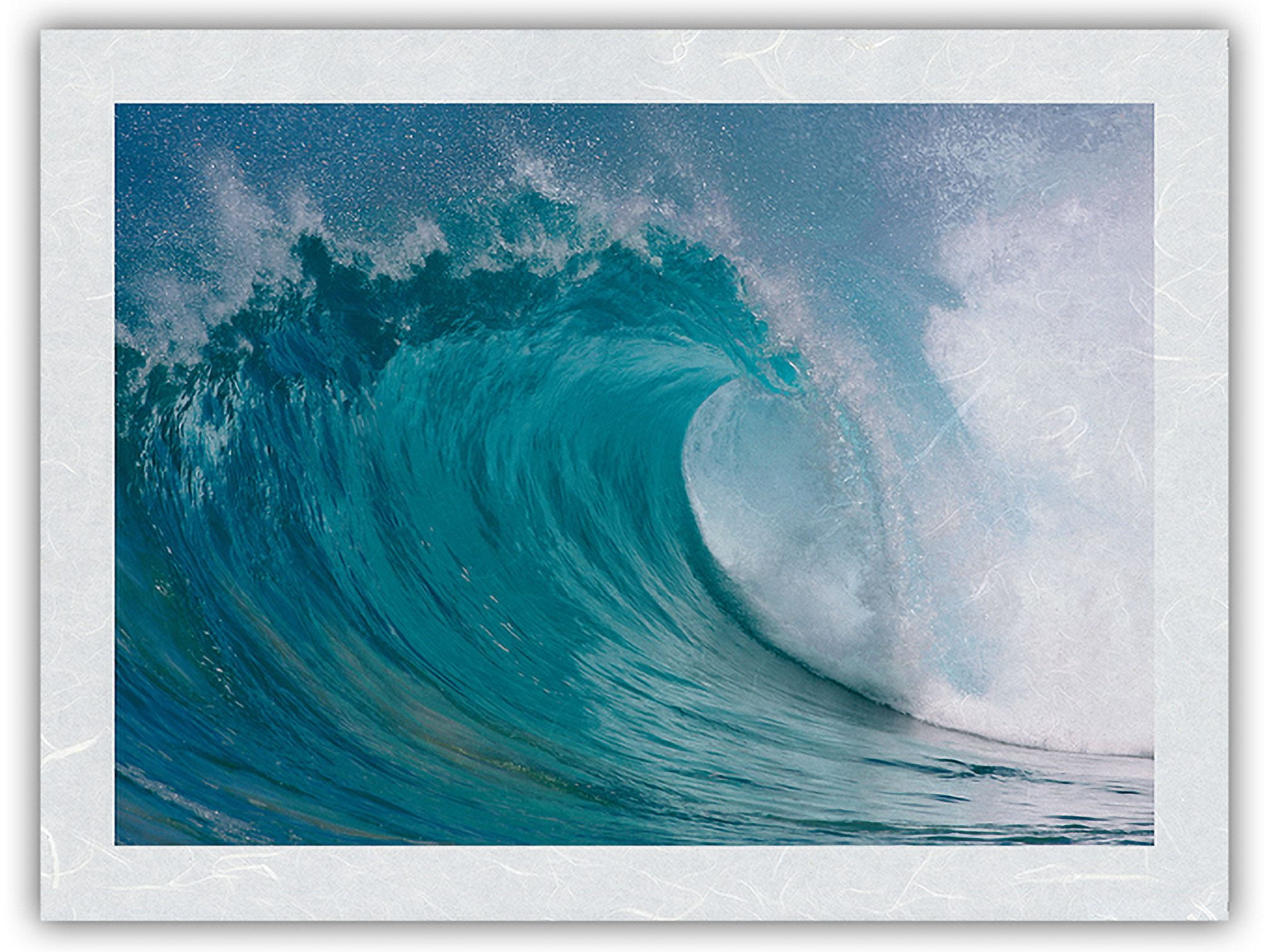 Blue Barrel - Hawaiian Breaking Wave - Hawaii - From an Original Color ...