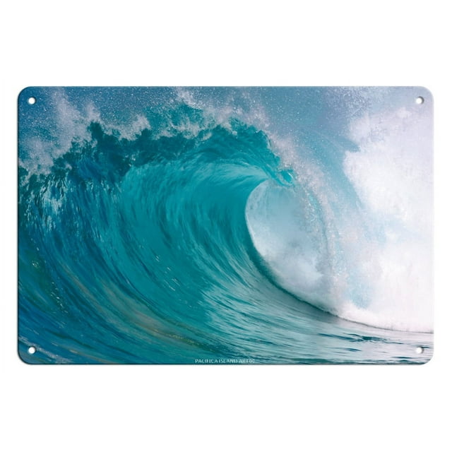 Blue Barrel - Hawaiian Breaking Wave - Hawaii - From an Original Color ...
