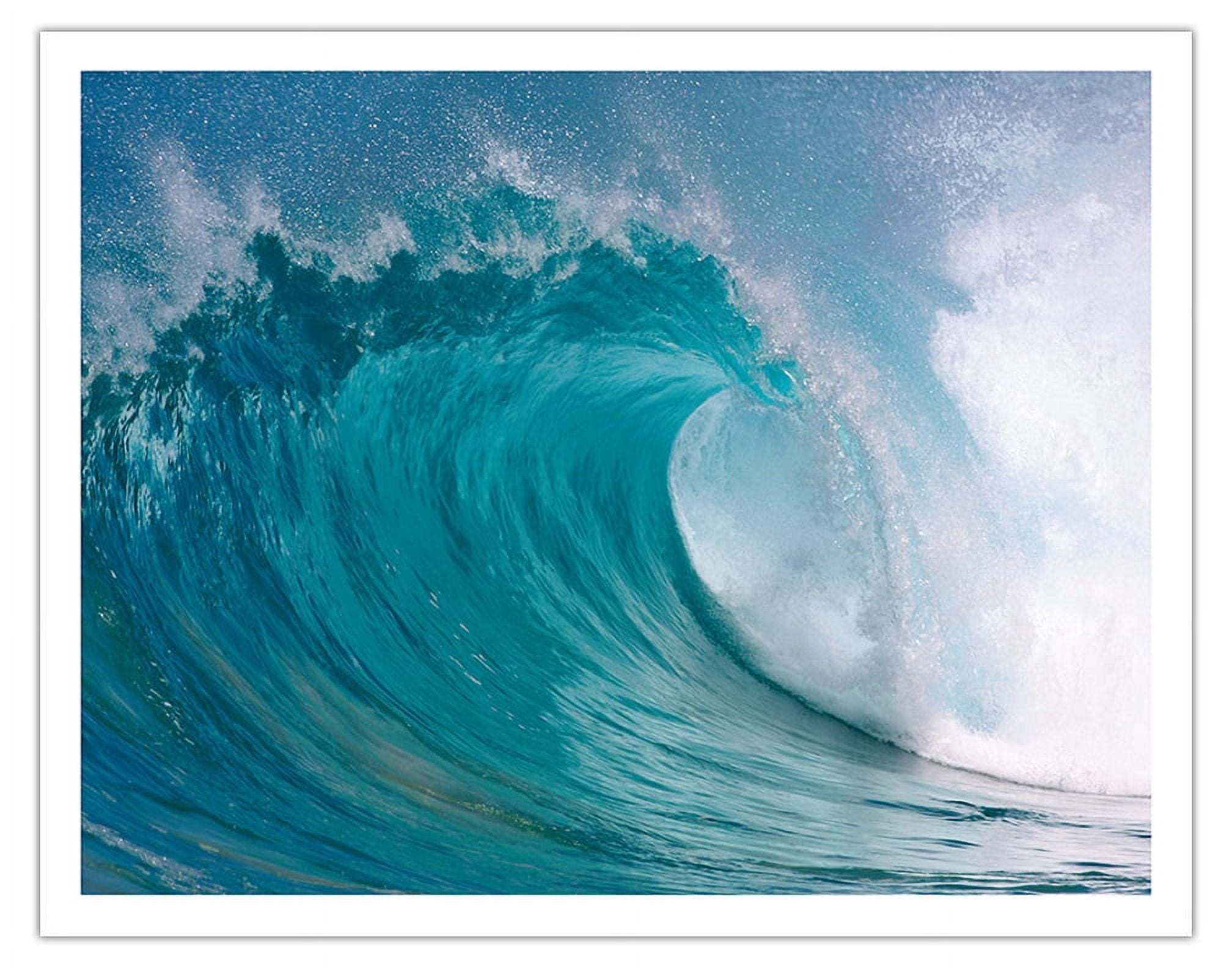 Blue Barrel - Hawaiian Breaking Wave - Hawaii - From an Original Color ...