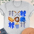 Blue Baseball Bow Shirt Baseball Mom Shirt Baseball Lover Gift Baseball ...