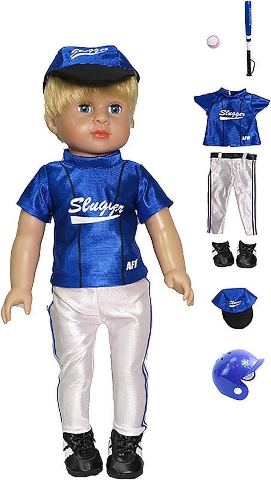Blue Baseball Uniform 7pc for 18-Inch Dolls | Dolls Clothes - Walmart.com
