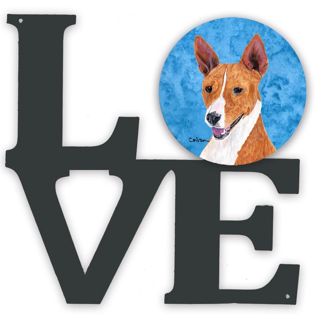 Blue Basenji Metal Wall Artwork LOVE - Walmart.com