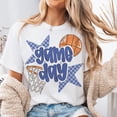 Blue Basketball Game Day Shirt Retro Basketball Hoop TShirt Unisex ...