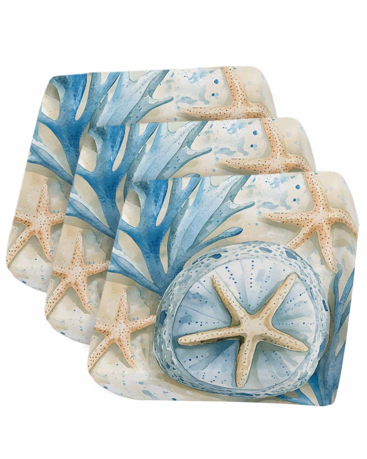 Blue Beach Coastal Sofa Couch Cushion Covers Washable, Removable ...