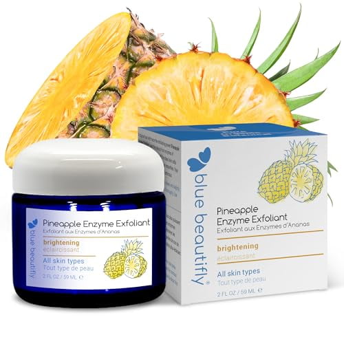 Blue Beautifly Pineapple Enzyme Exfoliant | Enriched with Bromelain & Papain Enzymes | Plant ...
