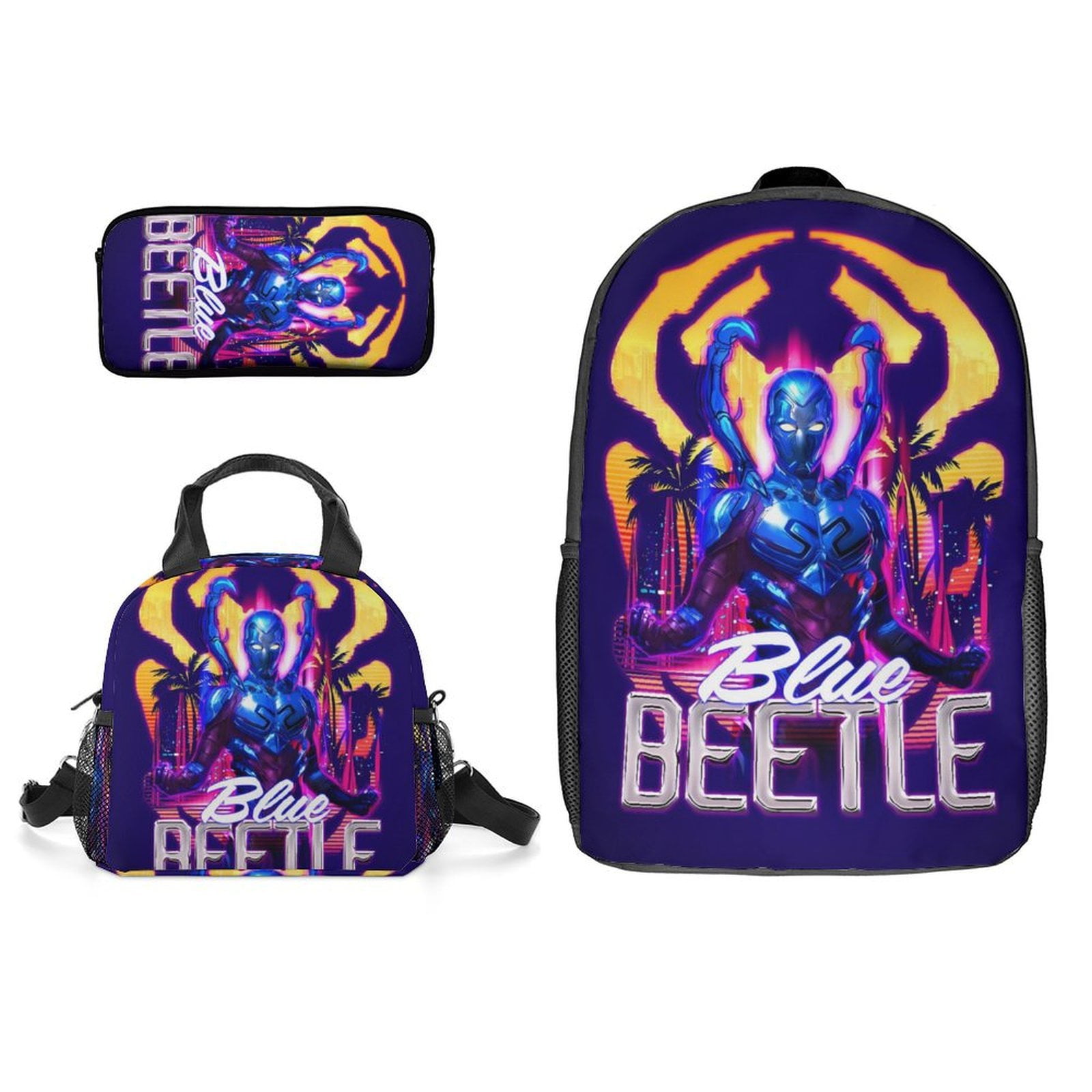Blue-Beetle 12 Anime Backpack for Mens/Women Gifts Backpack with Lunch ...