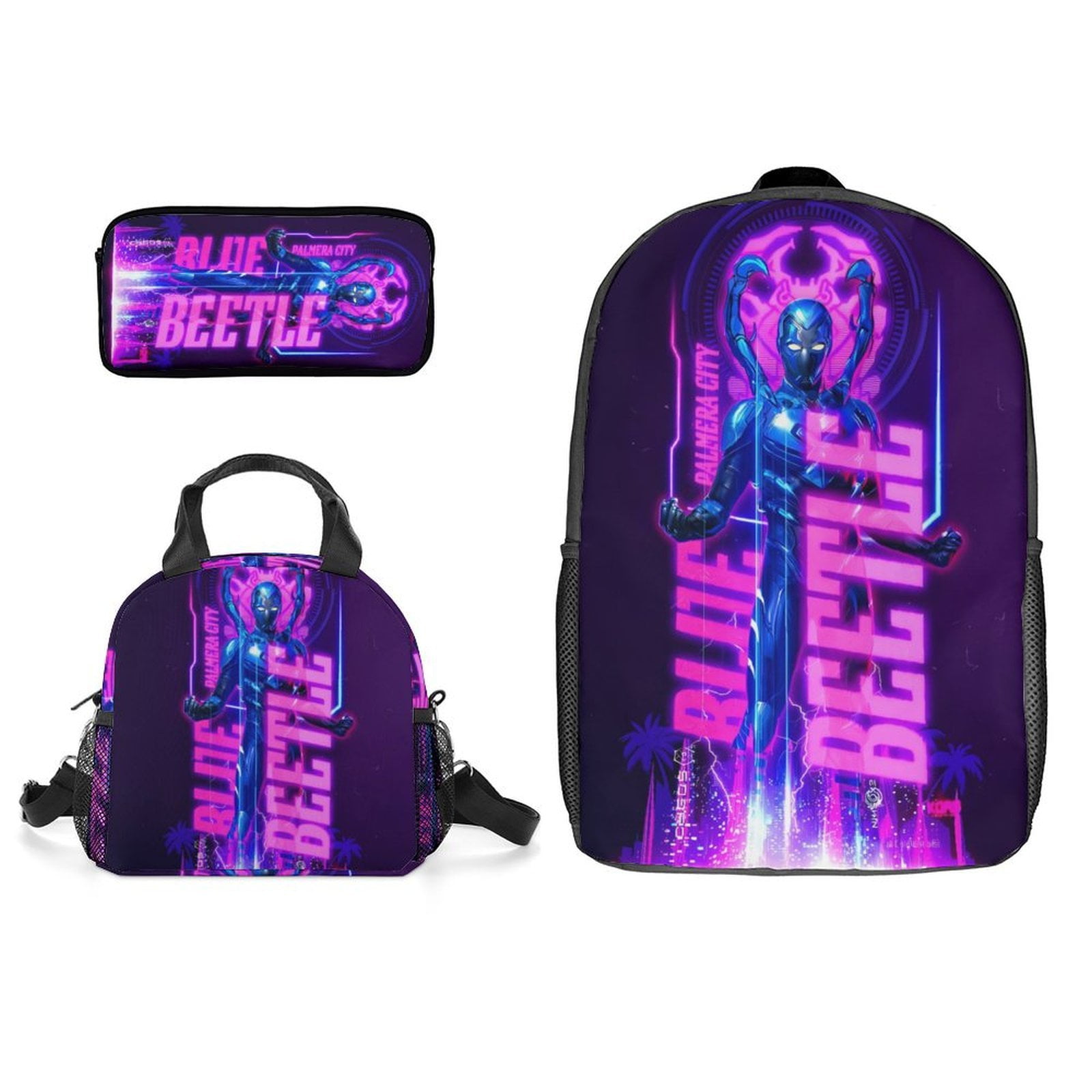 Blue-Beetle 13 Anime Backpack for Mens/Women Gifts Backpack with Lunch ...