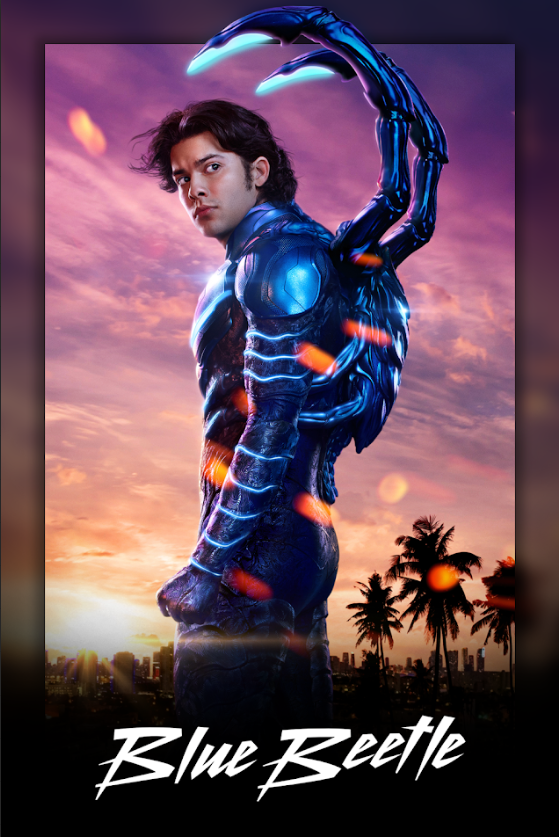 Blue Beetle (2023) 24x36 Poster Superhero Action DC Comics Retro ...