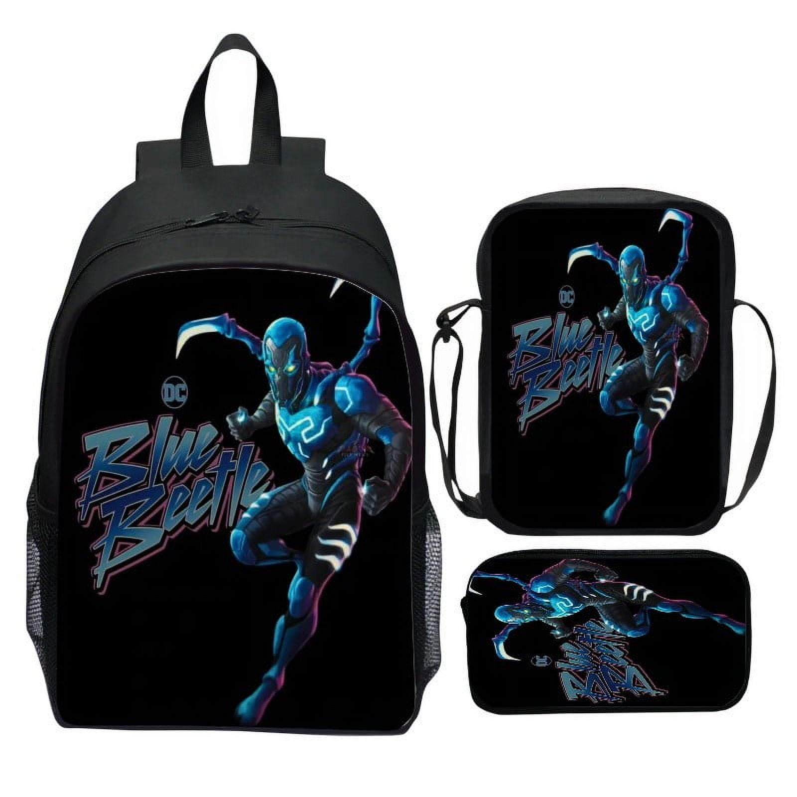 Blue Beetle Anime Backpacks Cartoon Laptop Backpack Daypack 3D Printed ...