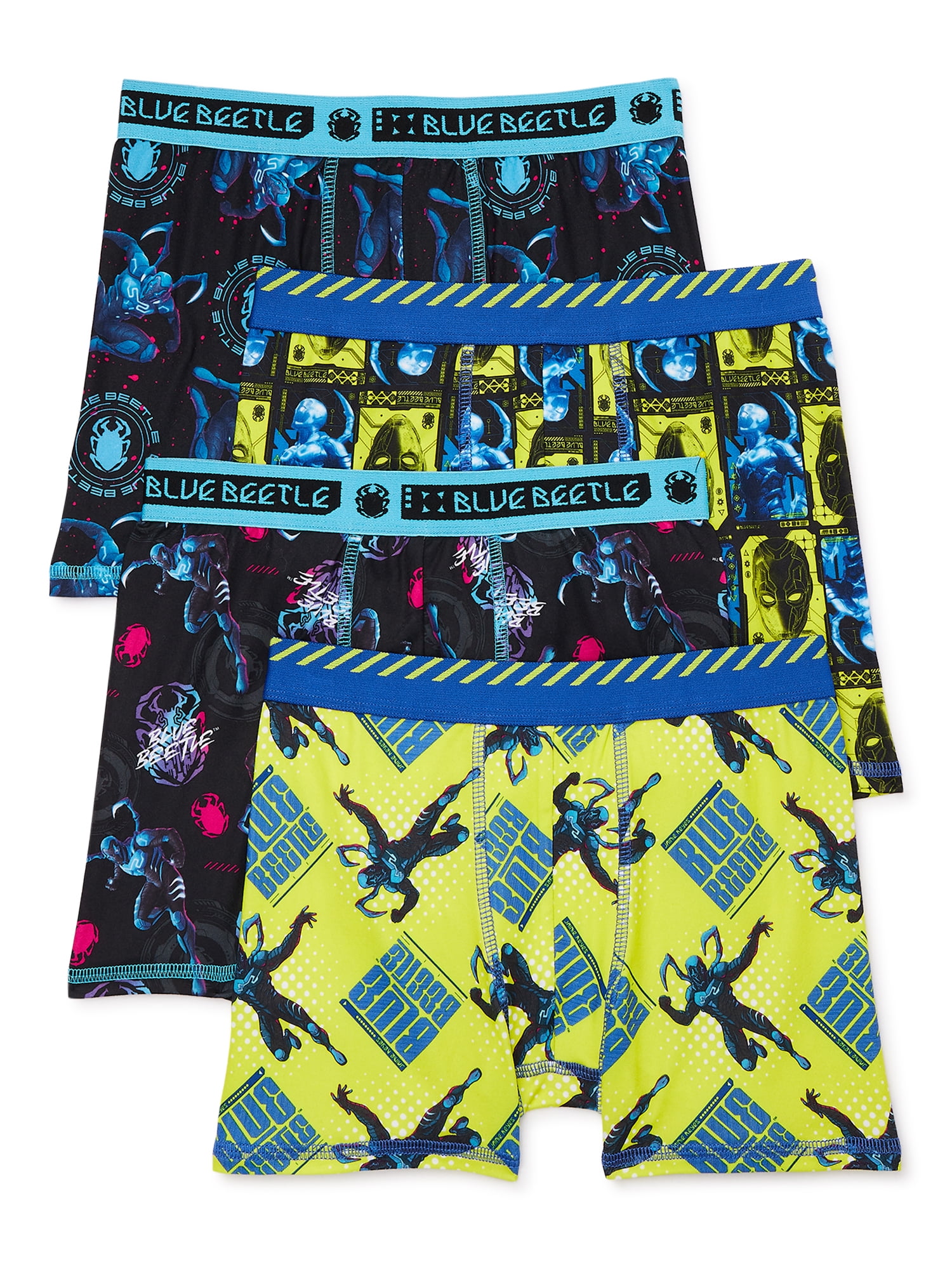 Blue Beetle Boys Boxer Briefs Underwear, 4-Pack, Sizes XS-XL - Walmart.com