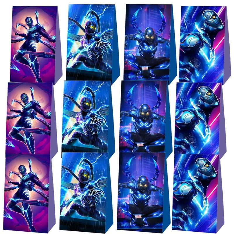 Blue Beetle Goodie Bags Party Favor Candy Decorations Treat Supplies ...