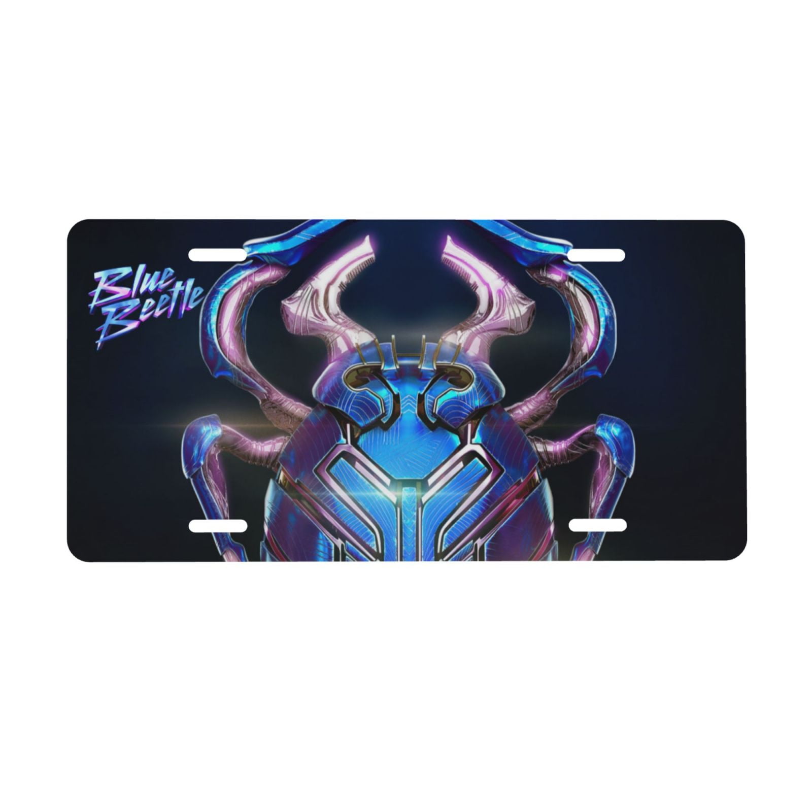 Blue Beetle License Plate, Car Front License Plates With 4 Holes, Metal ...
