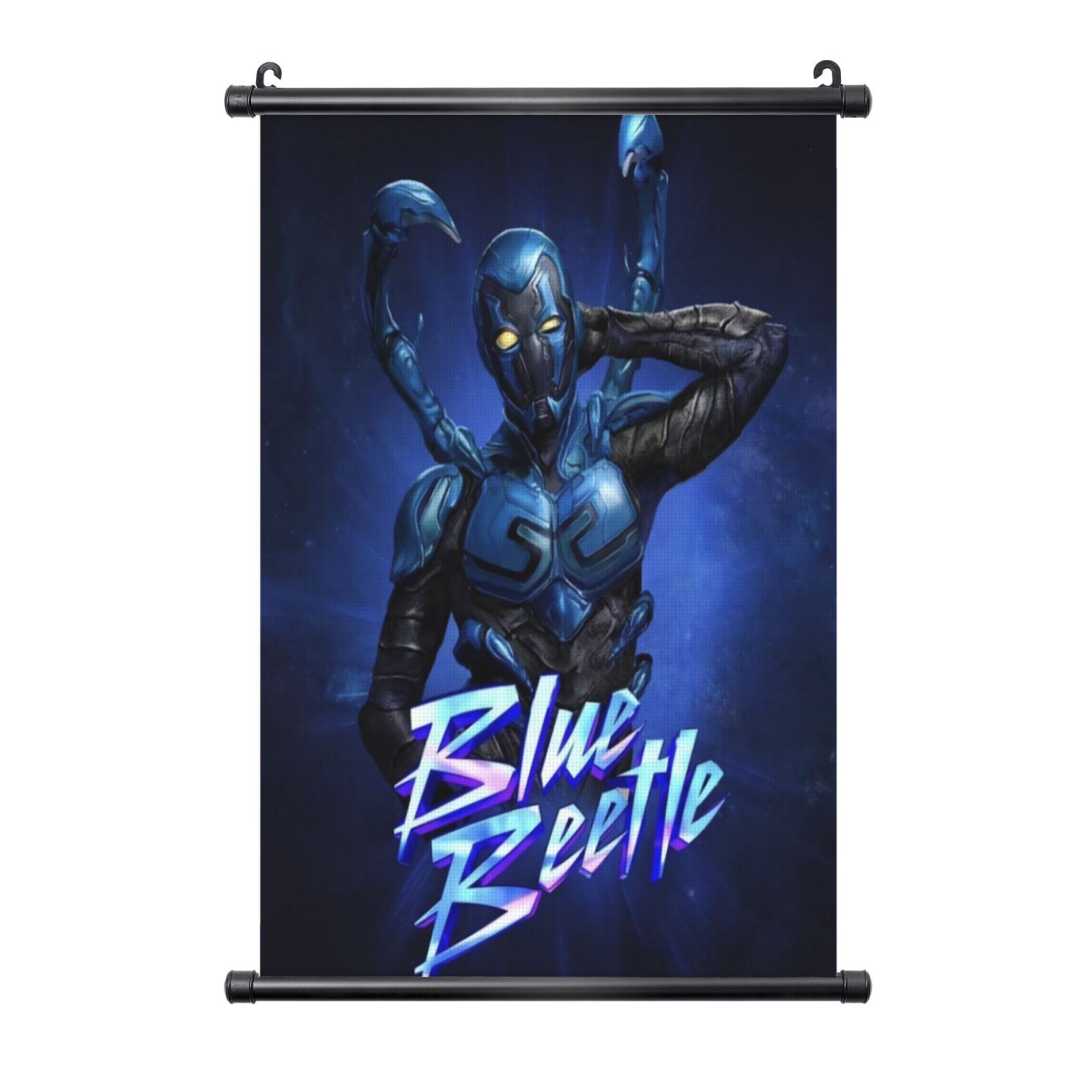 Blue Beetle Posters Wall Hanging Black Plastic Shaft Poster Home Decor ...