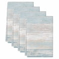 Blue Beige Farmhouse Kitchen Towels Set of 4, Absorbent Microfiber Dish ...