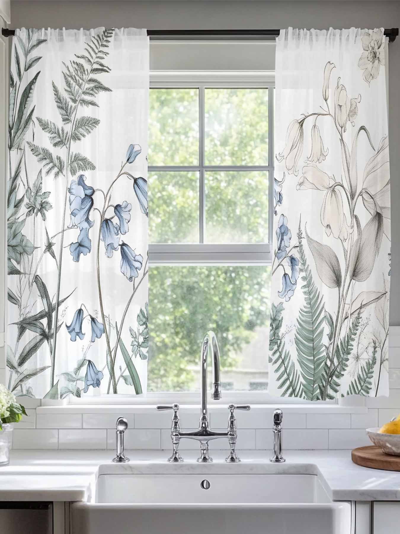 Blue And Beige Curtains