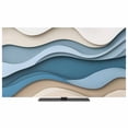 Blue Beige Ombre TV Dust Cover,Stretchable TV Screen Desktop Computer ...