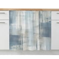 Blue Beige Sink Skirt 11"W x 13"L,Dustproof Under Sink Curtain Skirt ...