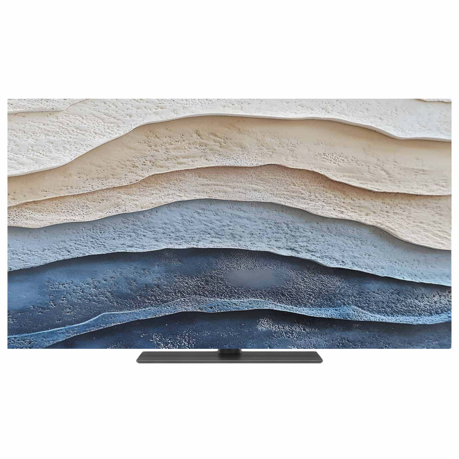 Blue Beige TV Dust Cover,Stretchable TV Screen Desktop Computer ...