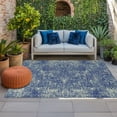 Blue Beige Textured Indoor Outdoor Rugs 5x7 Ft, Vintage Rustic Abstract ...