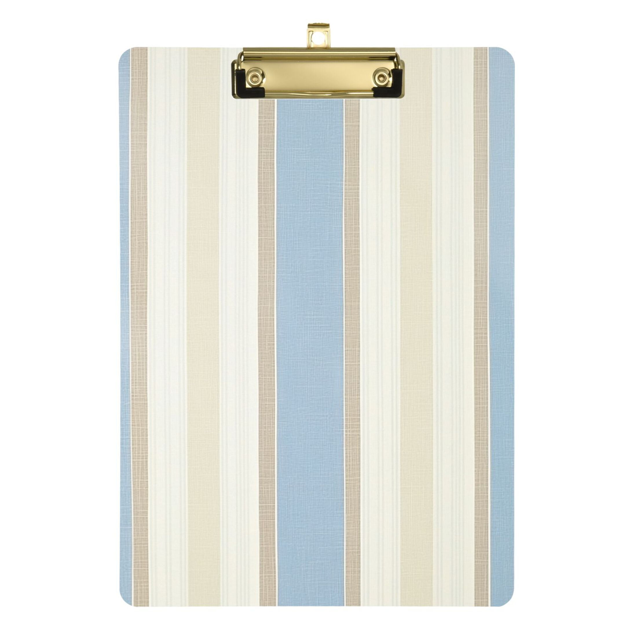 Blue Beige Vertical Stripes Acrylic Clipboard Drawing Board Clipboard ...