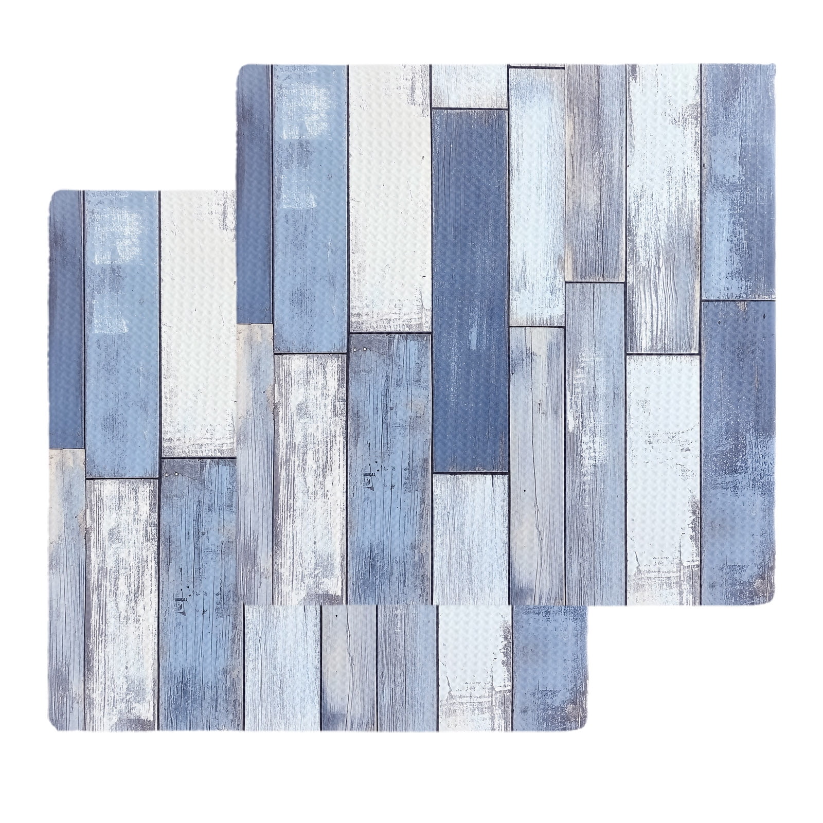 Blue Beige Wooden Kitchen Dish Towels for Drying Dishes Set of 2 ...