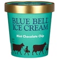 Blue Bell Mint Chocolate Chip Ice Cream Pint, 16 fl oz - Walmart.com