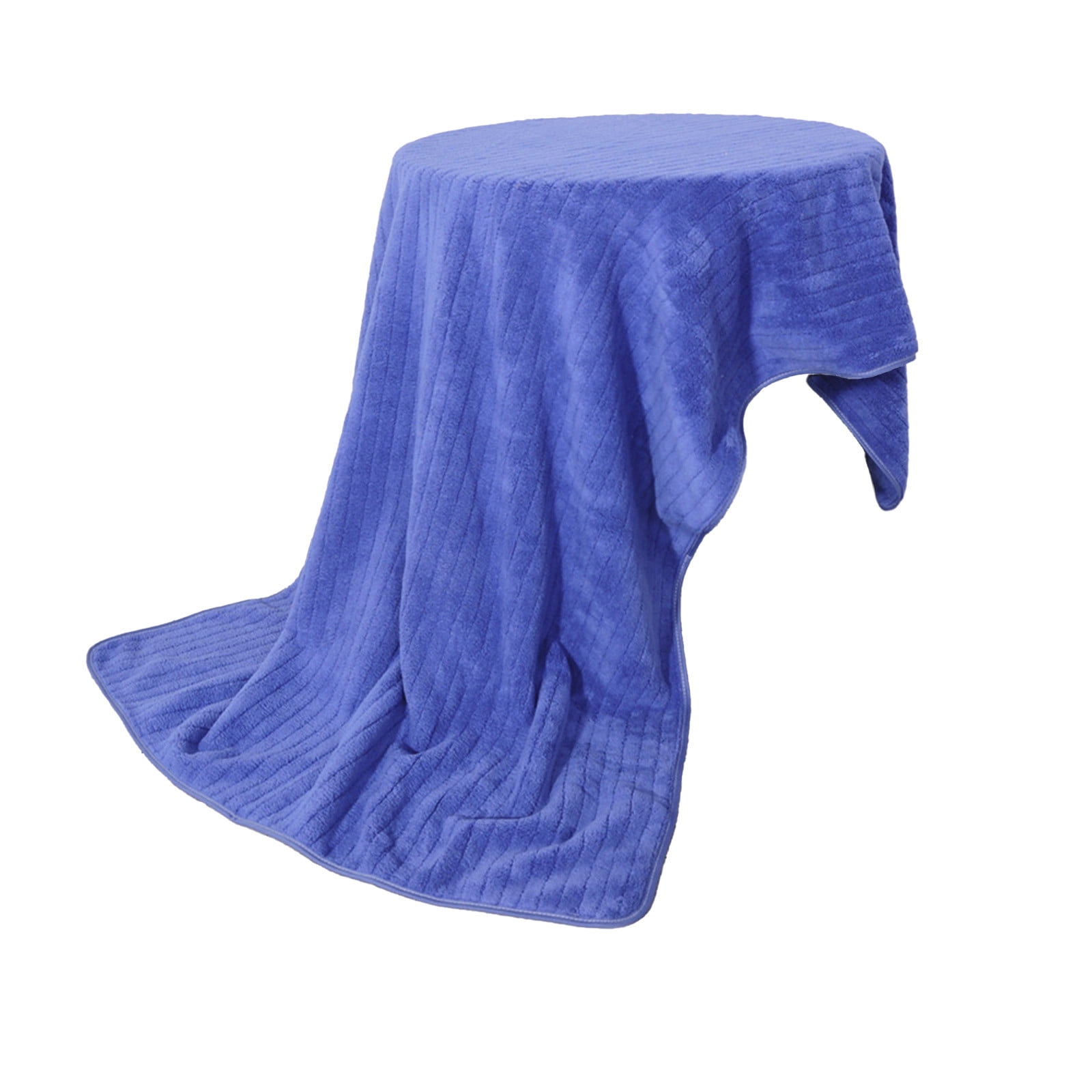 Blue Big Soft Bath Towel 35 X 70 Inches Highly Absorbent And Fast ...