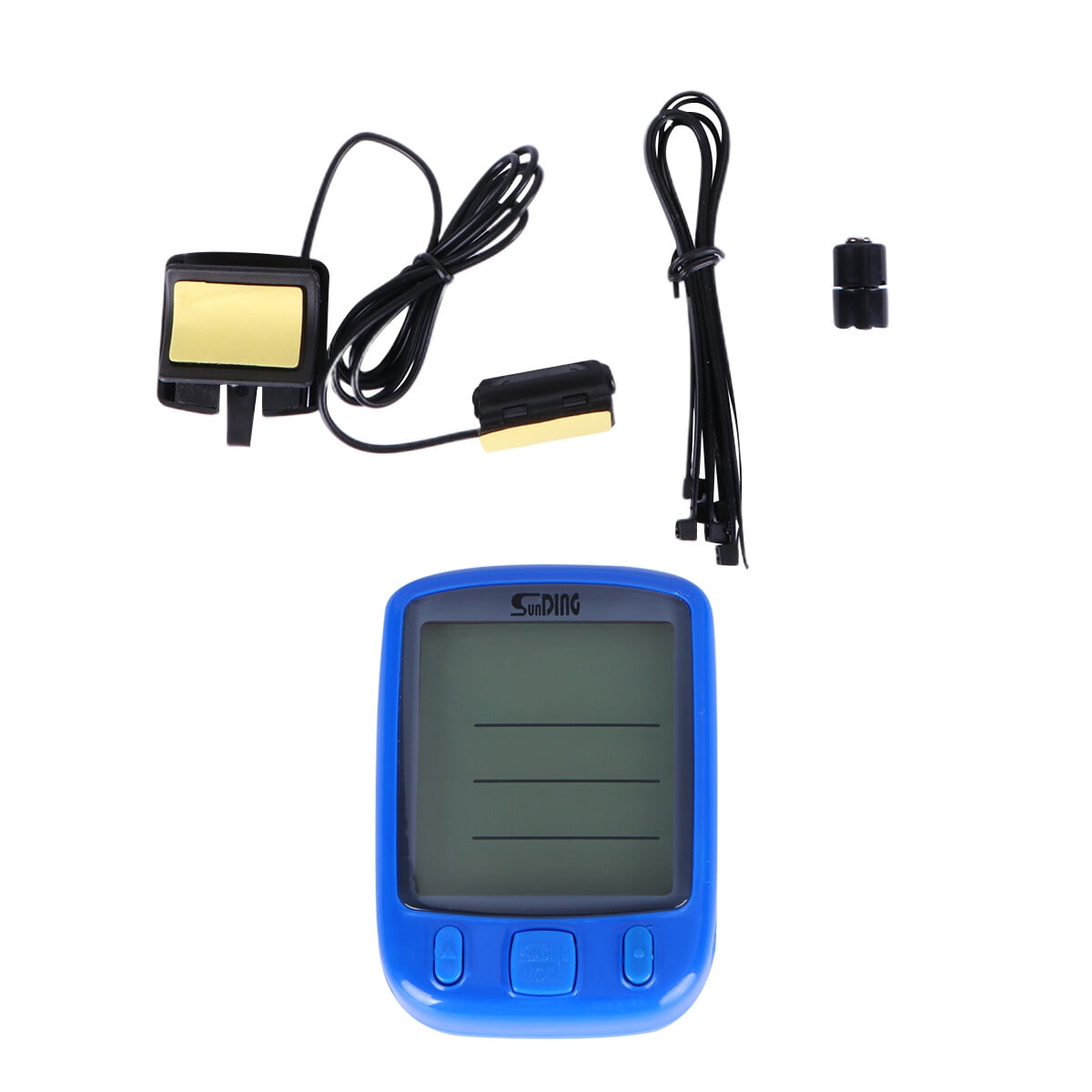 Blue Bike Speedometer Compact Accessory Small Monitor Wireless Odometer ...