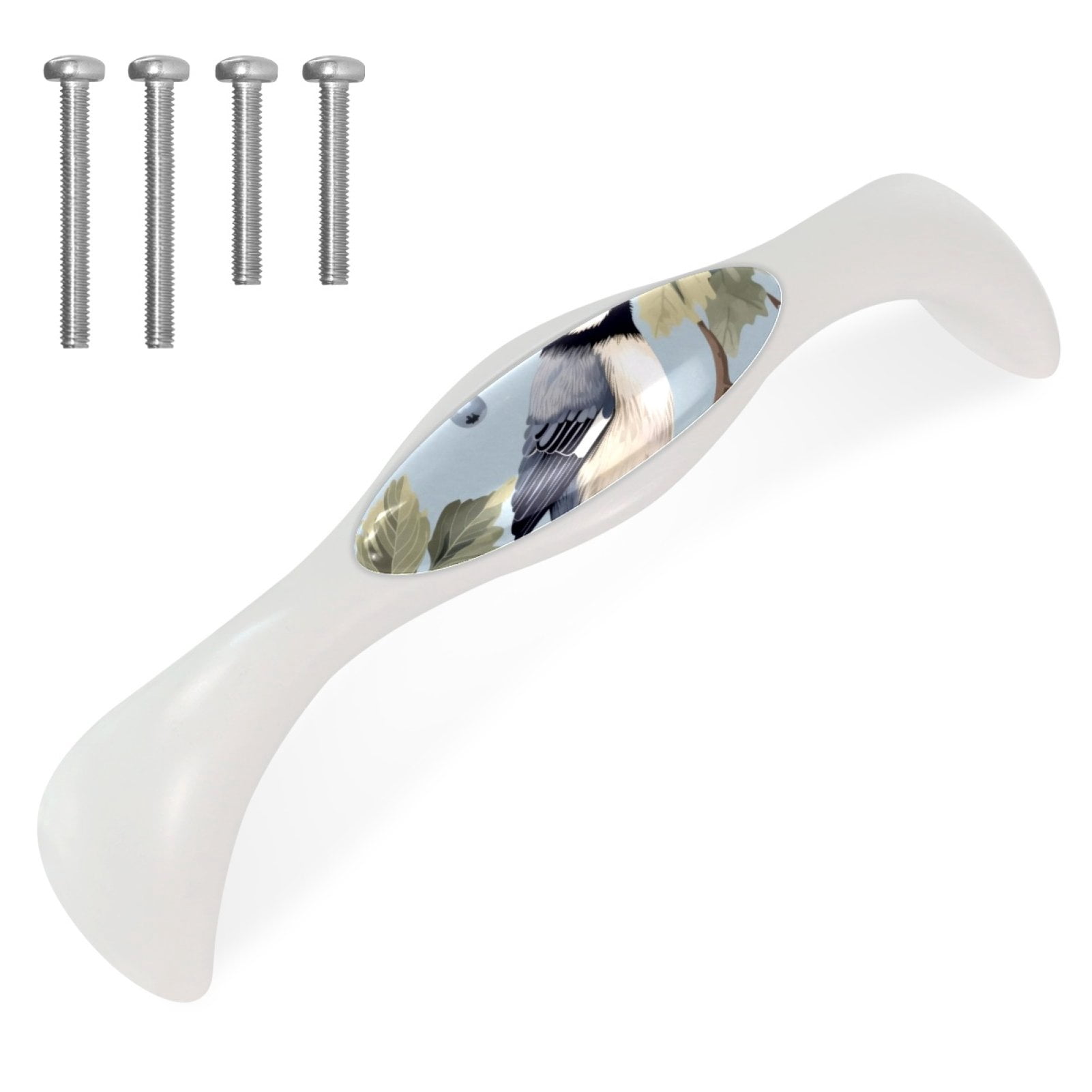 Blue Bird Berry Kitchen Cabinet Pull Knobs Drawer Hardware Handles for ...