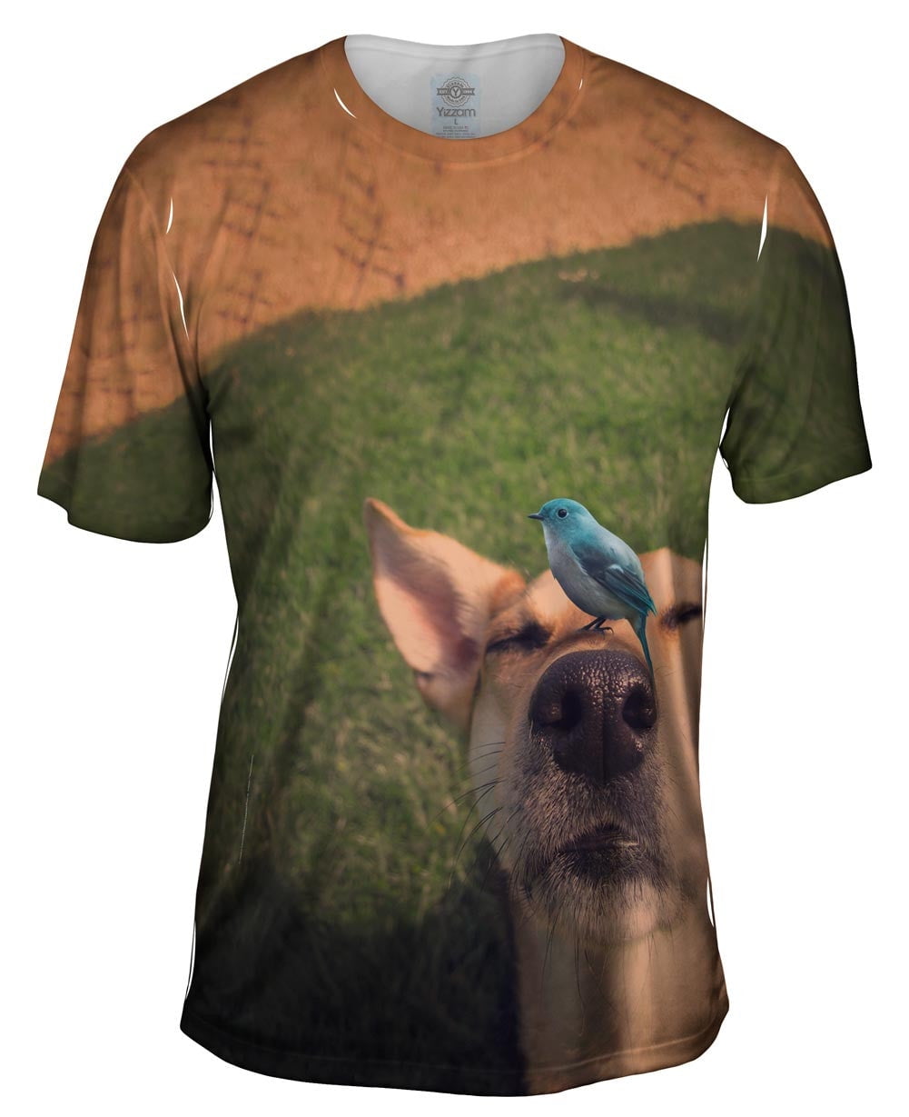 Blue Bird Dog Mens T-Shirt All Over Print - Walmart.com