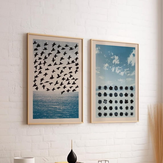 Blue Birds and Lilies Scripture Art Look at consider the Lillies Bible ...