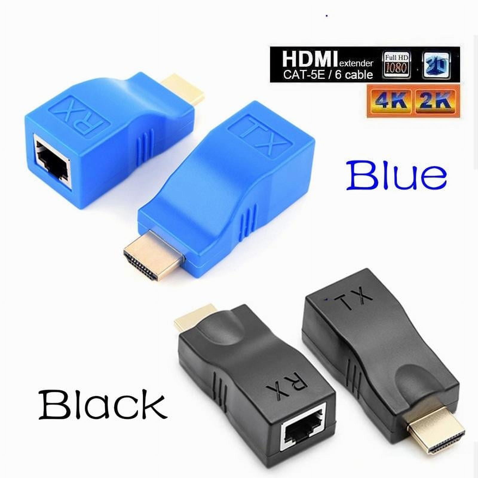 Blue/Black HDMI Extender 4k RJ45 Ports LAN Network HDMI Extension Up To ...
