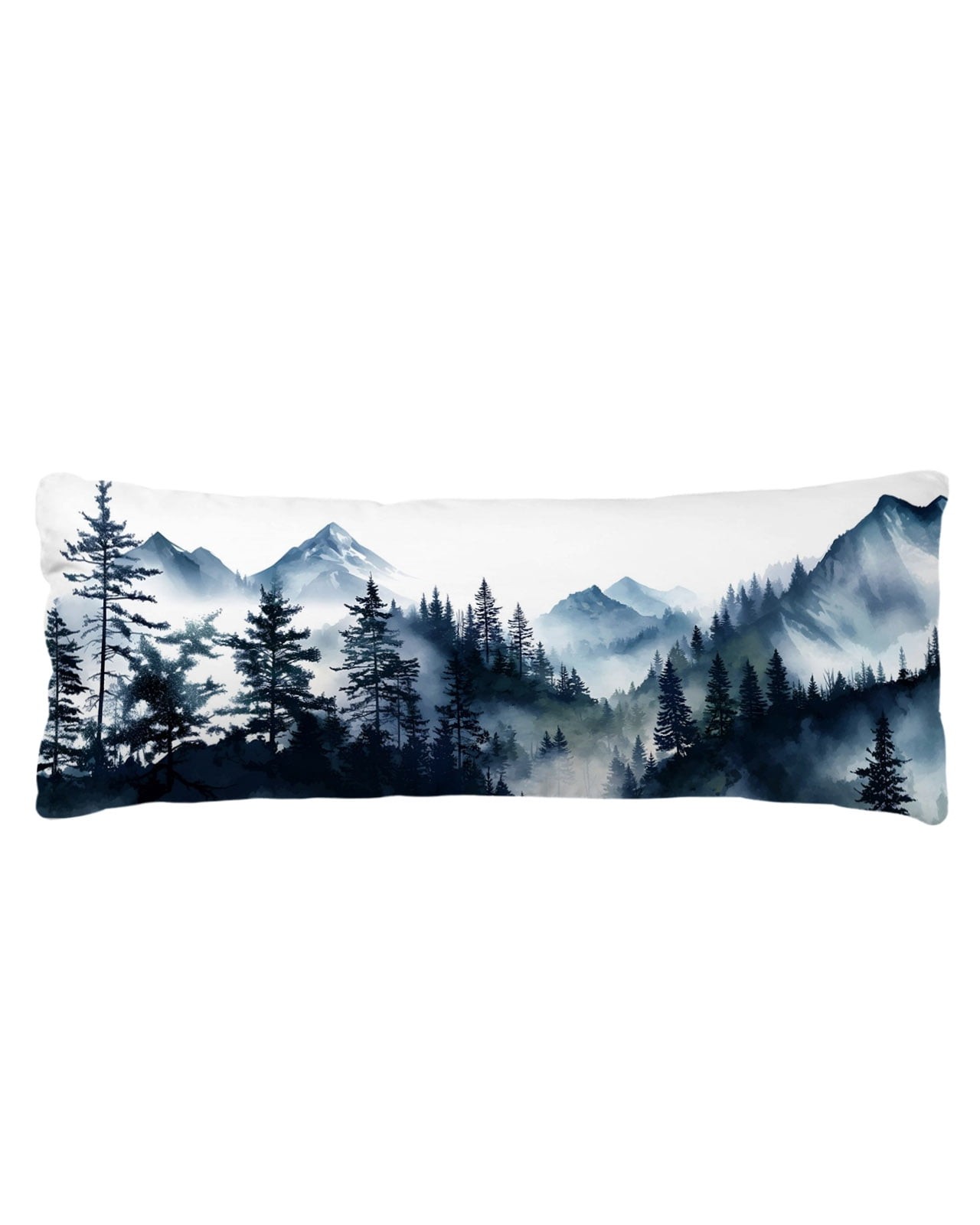 Blue Black Mountain Body Pillow Cover 20 x 54 Inch Decorative Pillow ...