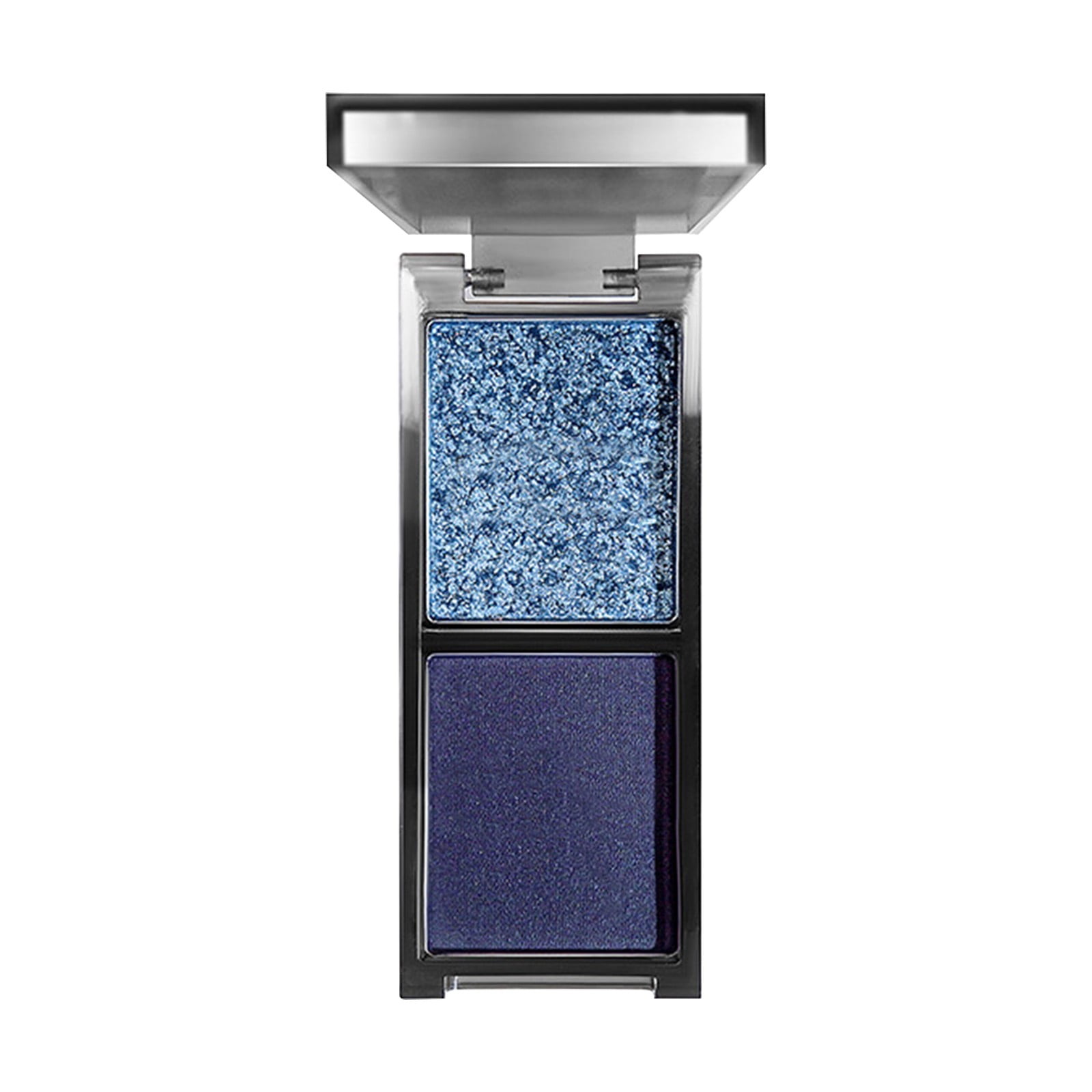 Blue Black Two Color Matte Shimmer Glitter Eyeshadow,Bright High ...