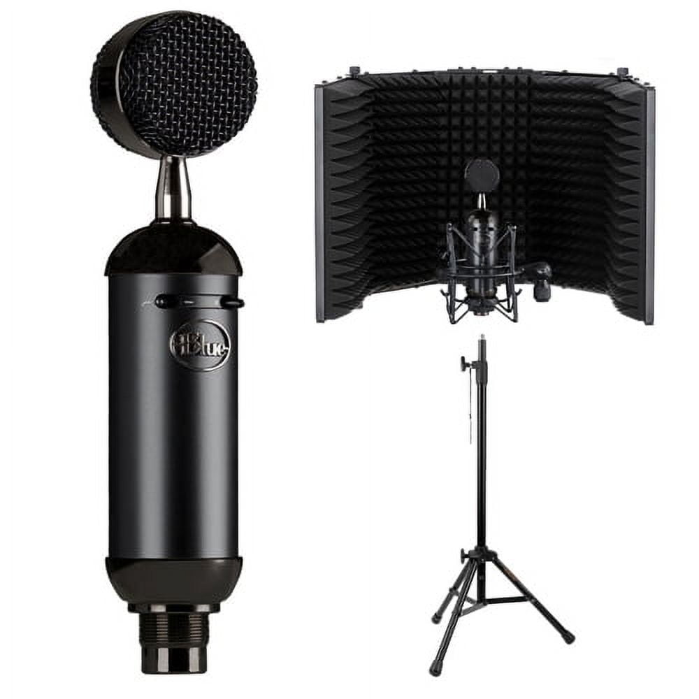 Blue Blackout Spark SL XLR Condenser Microphone with Auray RF-5P-B ...