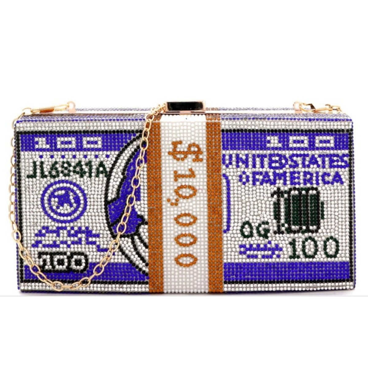 Blue Bling $10K Rectangle Clutch - Walmart.com