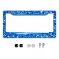 Blue Bling Crystal License Plate Frame, Sparkly Diamond-Effect Car ...