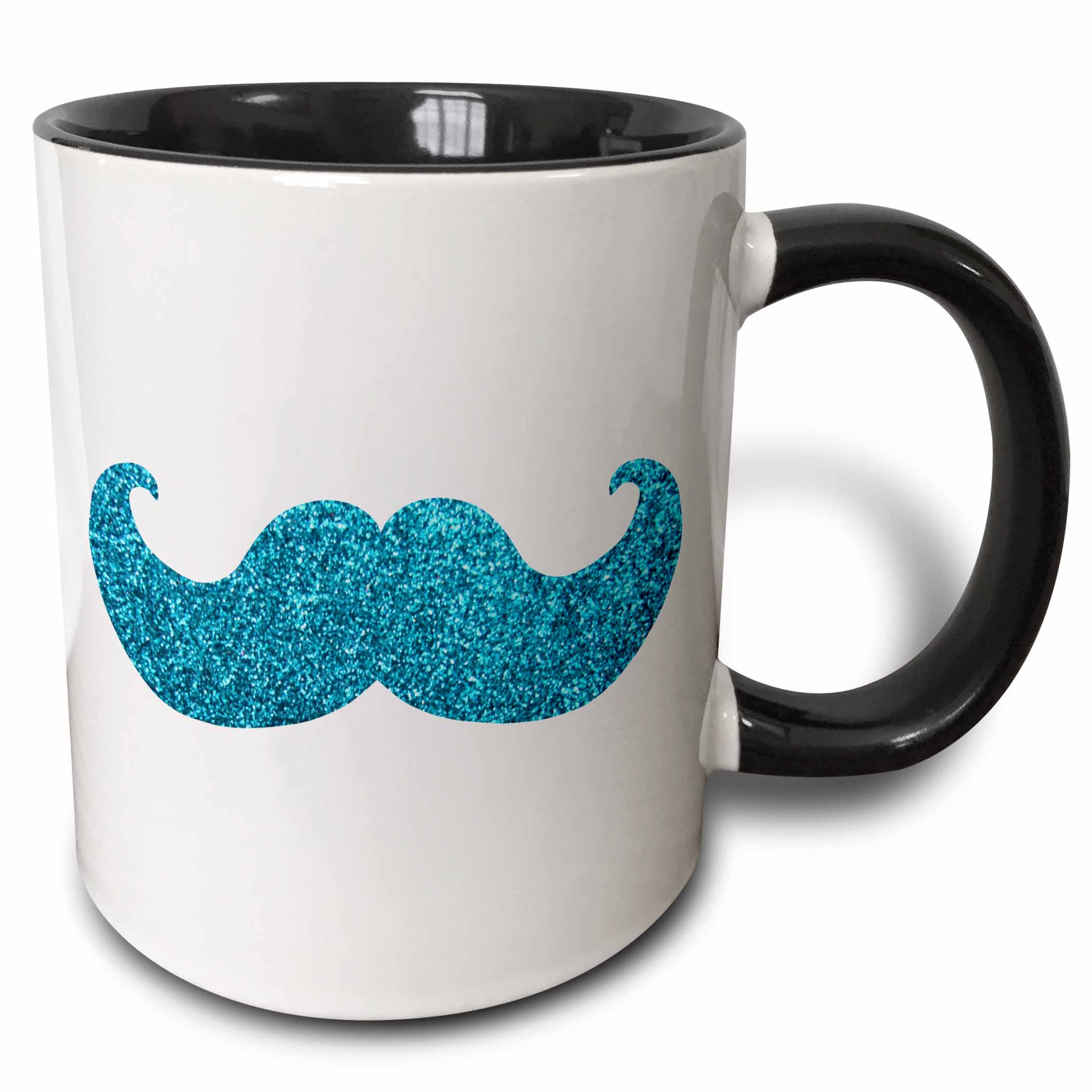 Blue Bling mustache - fancy matte sparkles glitter texture photo ...