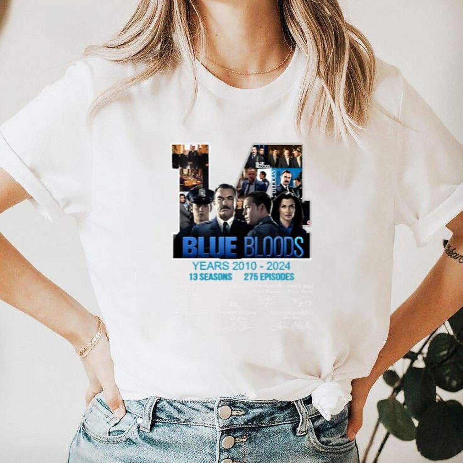 Blue Bloods 14 Years Signed Thank You Memories T Shirt TV Show Police ...