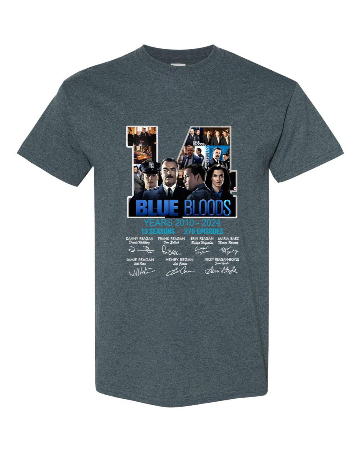 Blue Bloods T-Shirt 14 Years Cast Tribute 2010–2024 Edition, for men ...