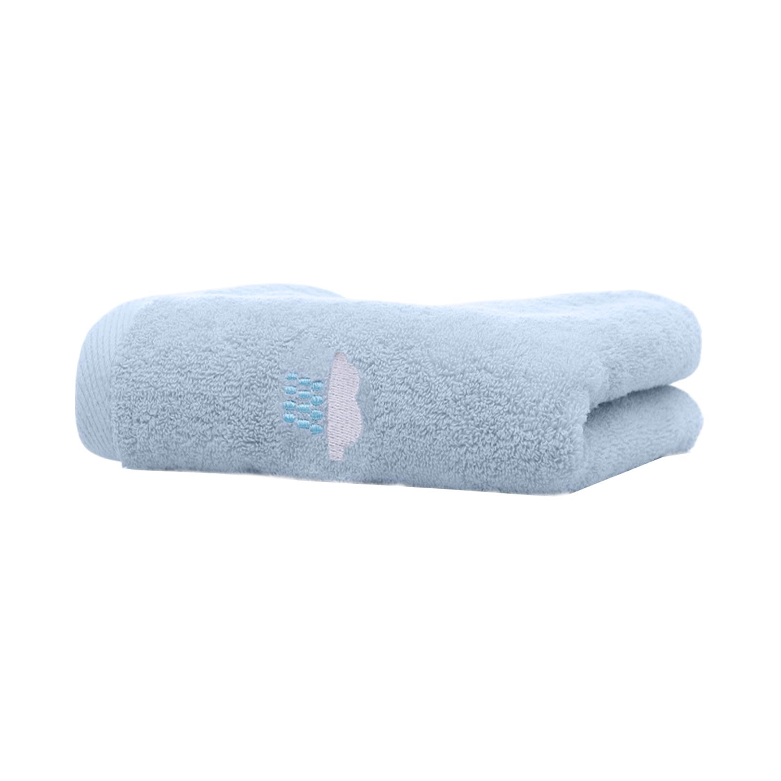 Blue Blue Cotton Embroidered Weather Towel Unisex Soft Thick ...