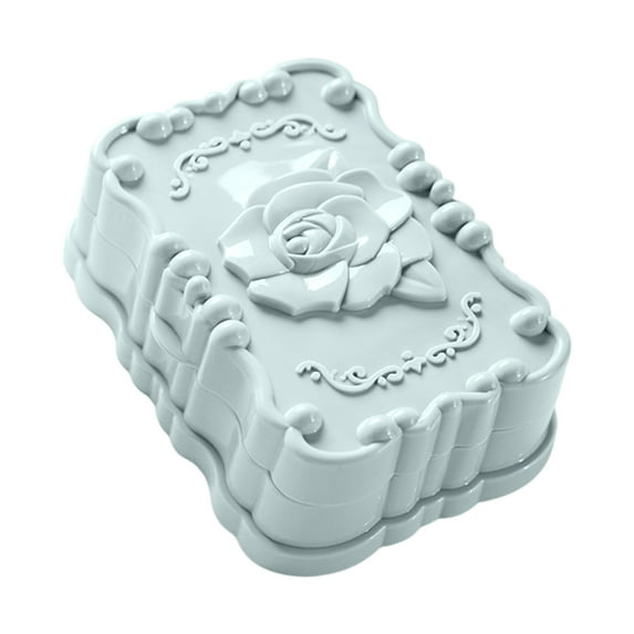 Blue Blue Factory Direct Bathroom Household Soap Box With Lid Connected ...