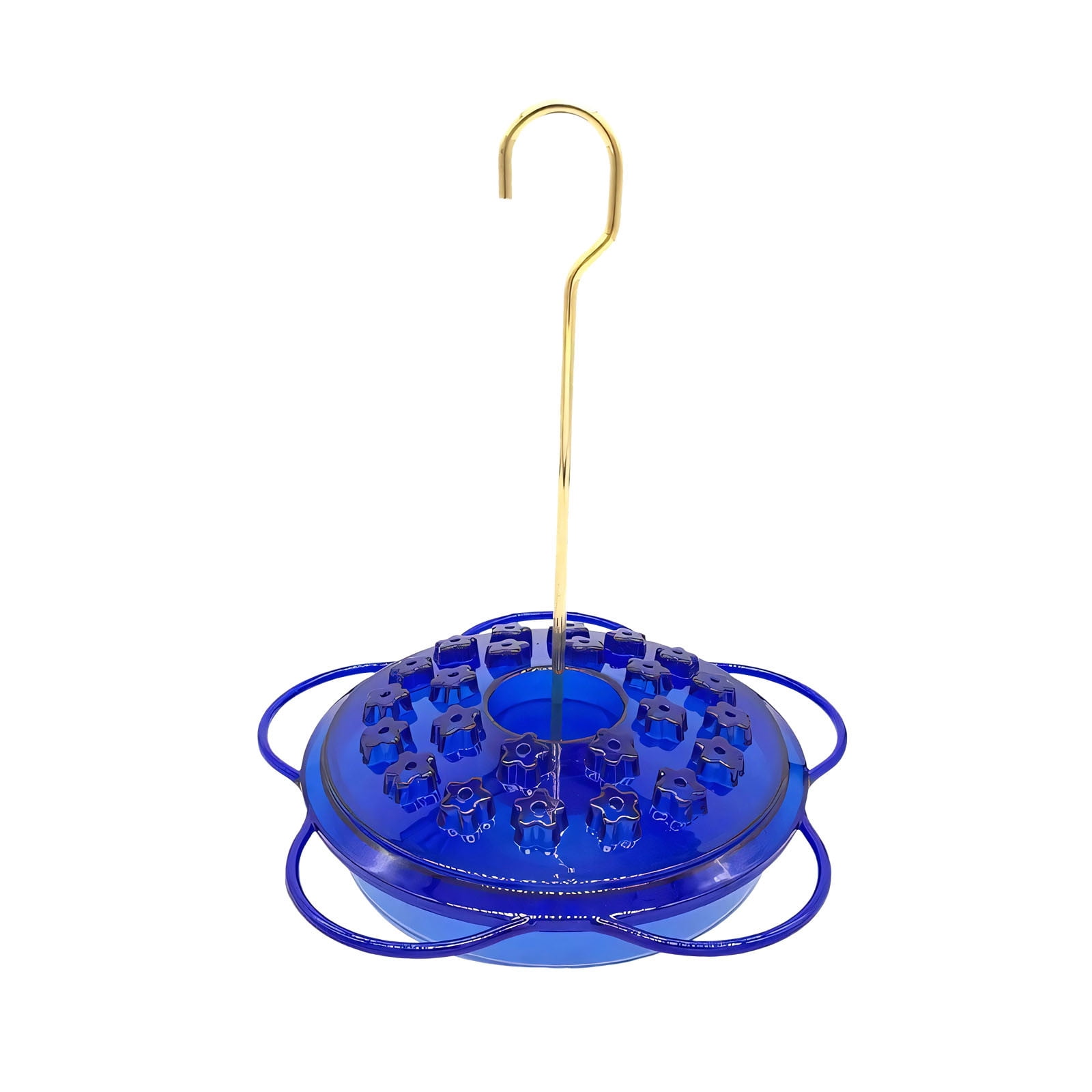Blue Blue Flower Design Hummingbird Feeder Outdoor Hanging Nectar ...